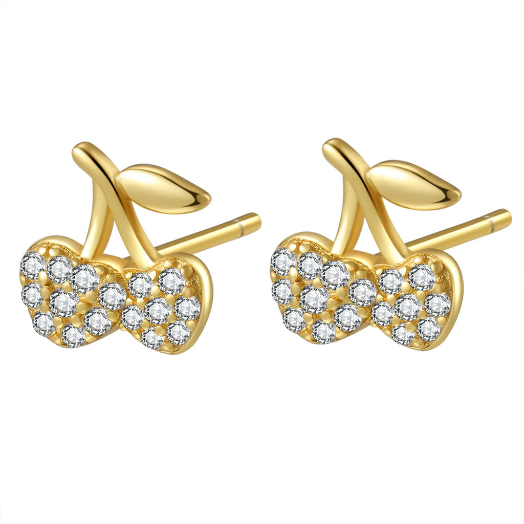 Cherries Stud Earring Sterling Silver – Hey Happiness