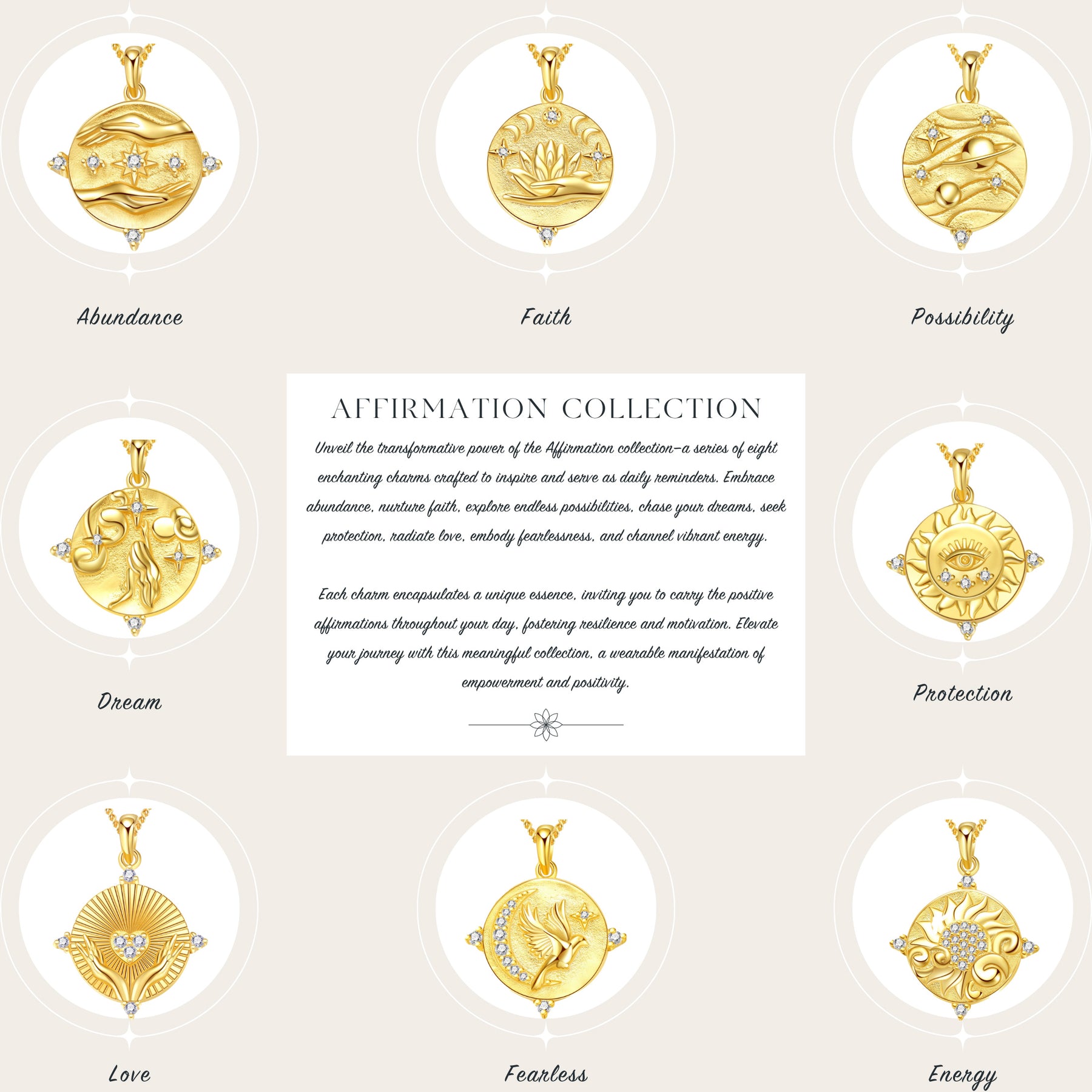 Abundance Pendant Necklace Sterling Silver – Hey Happiness