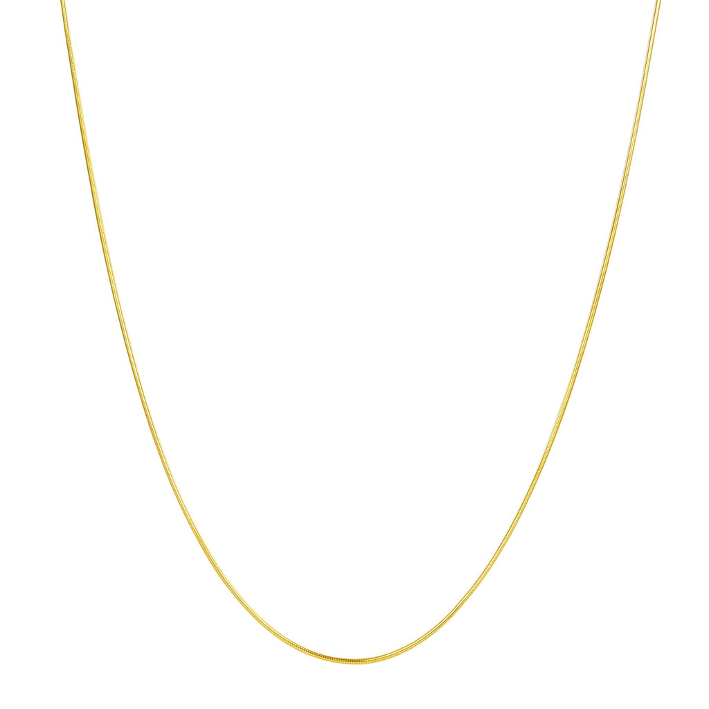 Round Snake Chain Necklace Sterling Silver – Hey Happiness