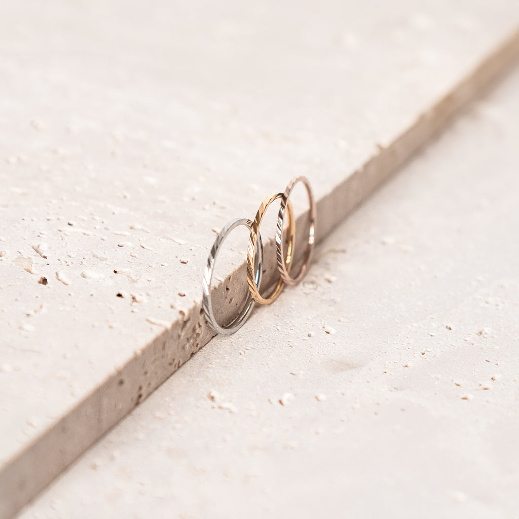 Twist Stack Ring Stainless Steel – Hey Happiness