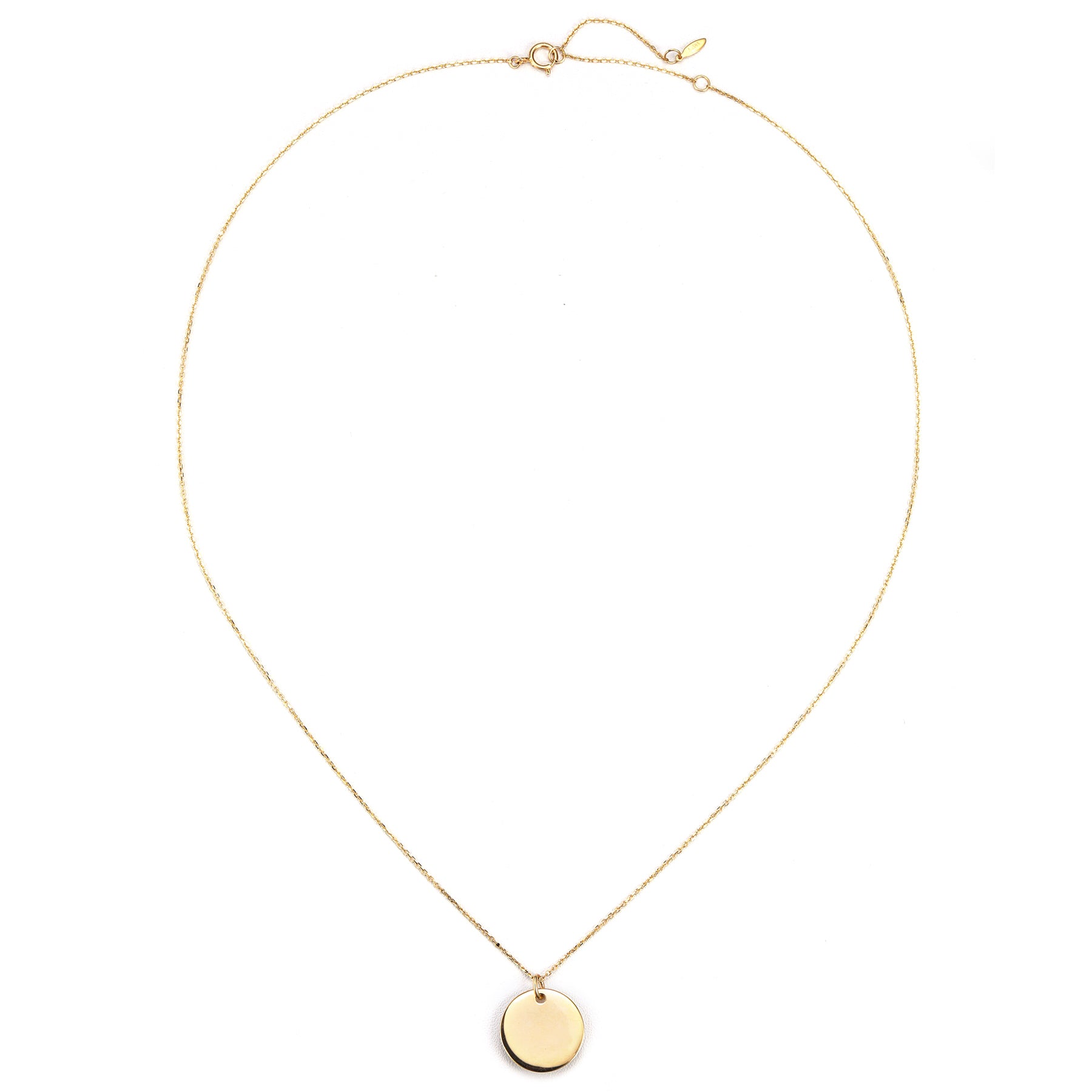 Canvas Pendant Necklace 14K – Hey Happiness