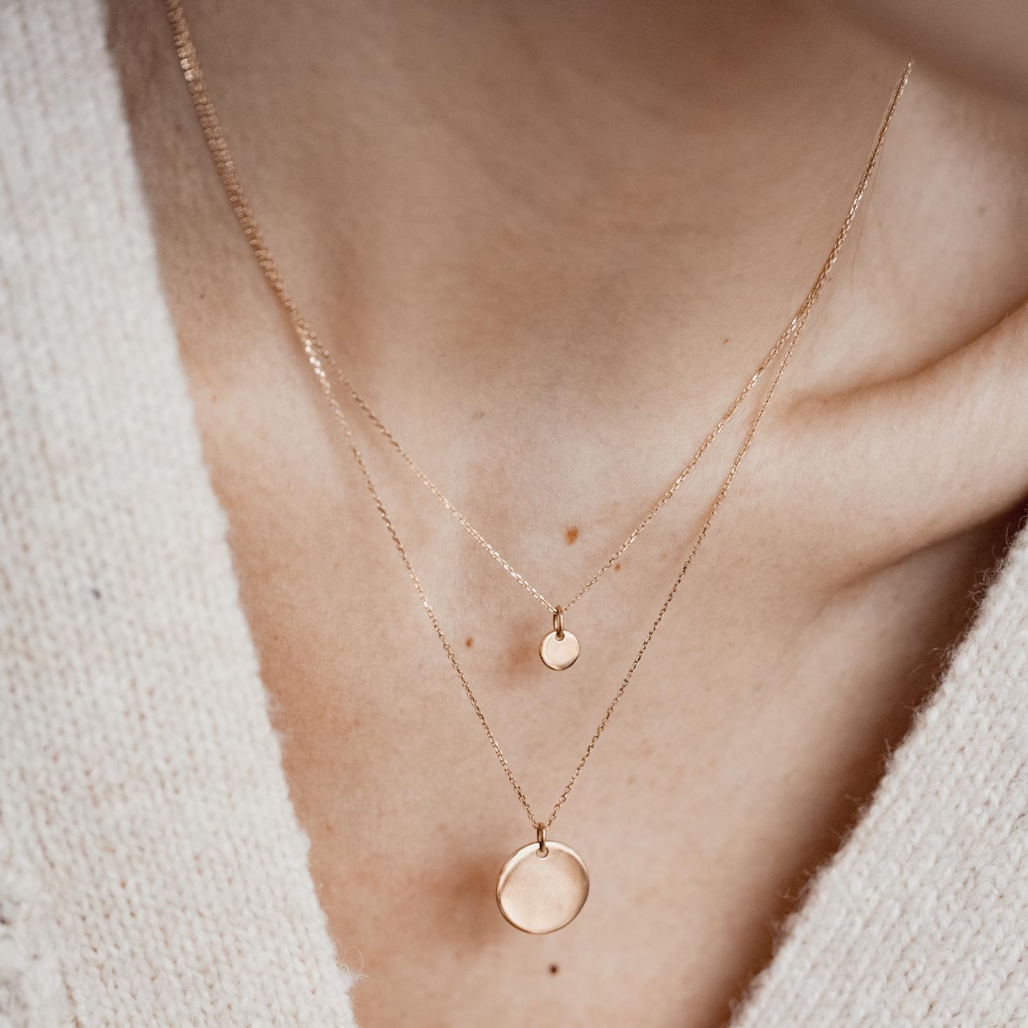 Canvas Pendant Necklace 14K – Hey Happiness