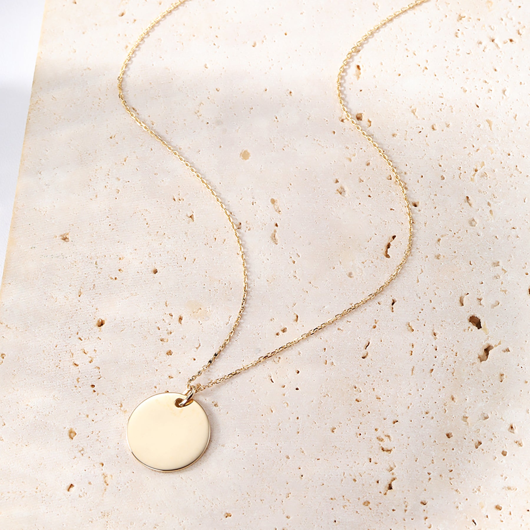 Canvas Pendant Necklace 14K – Hey Happiness