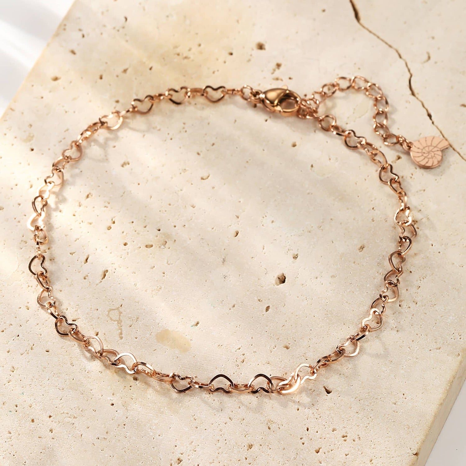 Delicate Heart Chain Anklet Waterproof – Hey Happiness