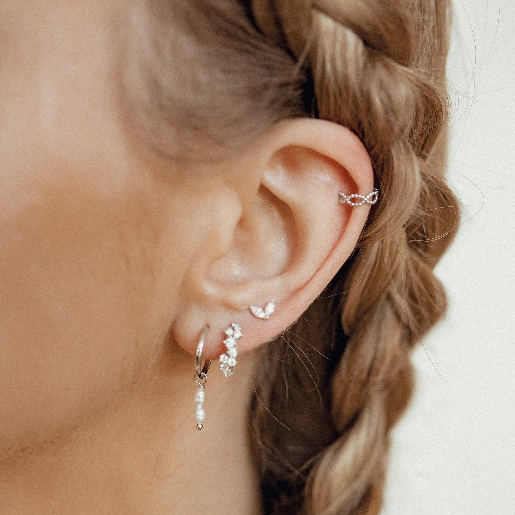 Double Helix Ear Cuff Sterling Silver – Hey Happiness