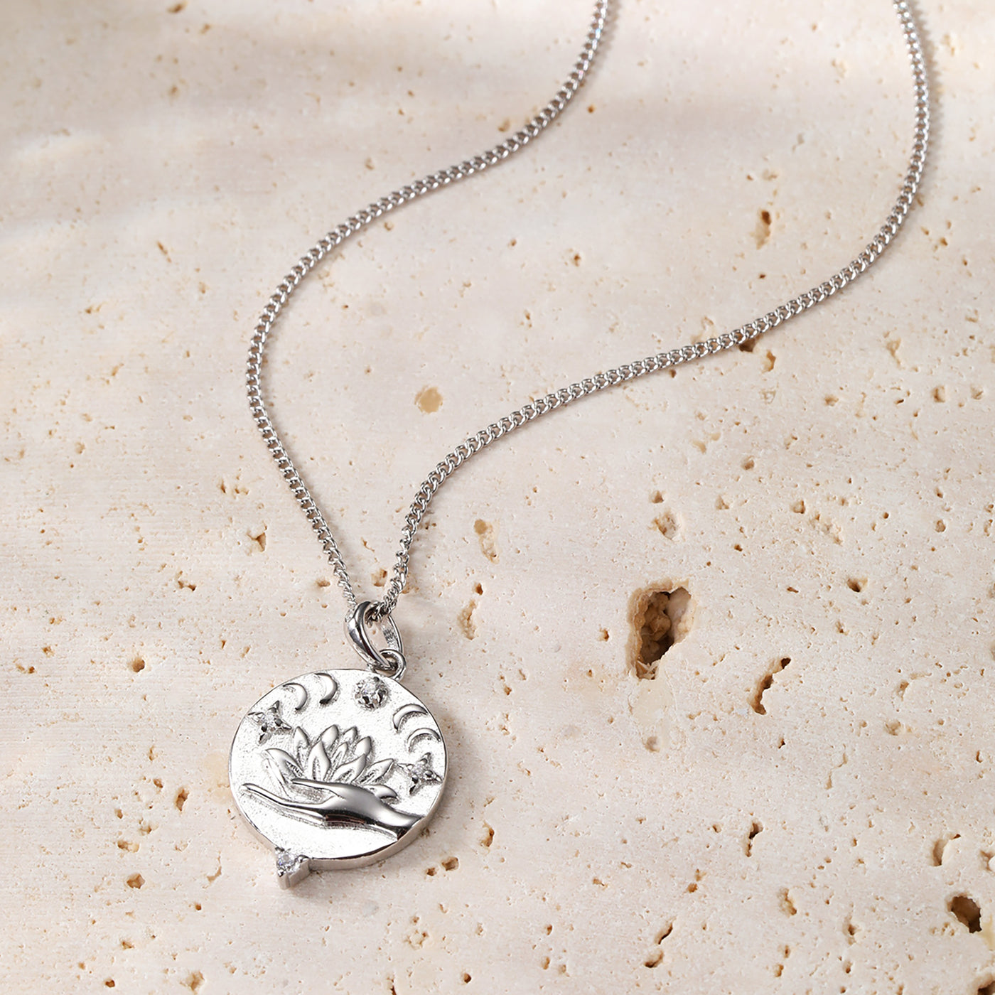 Faith Pendant Necklace Sterling Silver – Hey Happiness