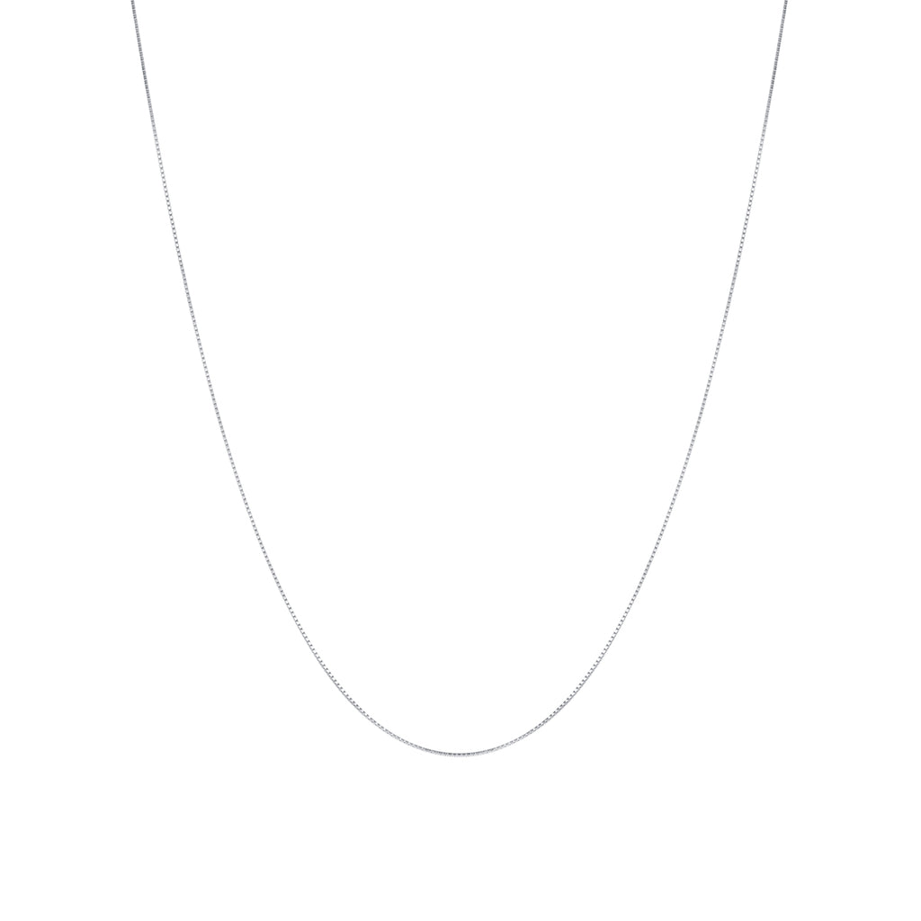 Fine Box Chain Necklace Sterling Silver – Hey Happiness