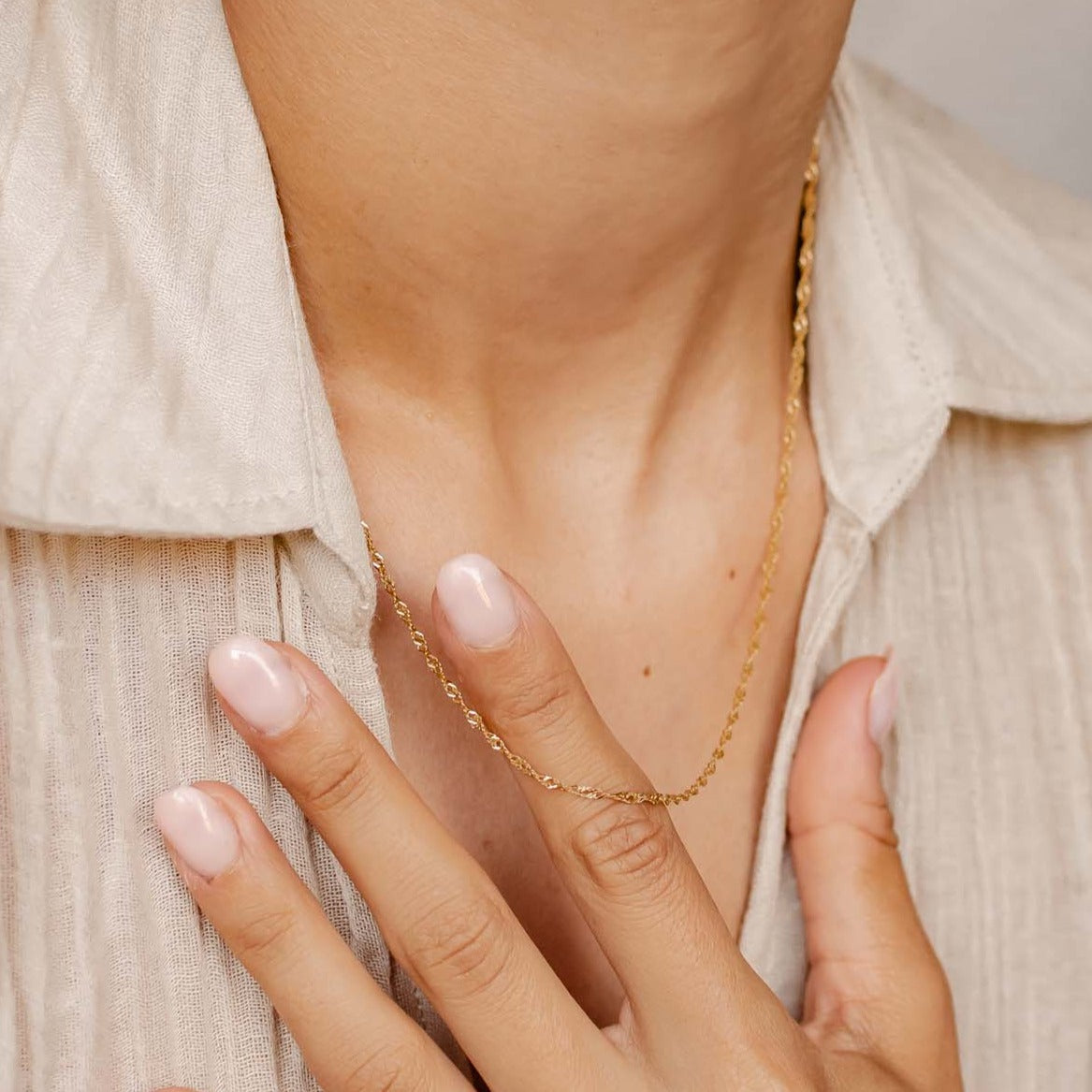 Fine Singapore Chain Sterling Silver Gold – Hey Happiness