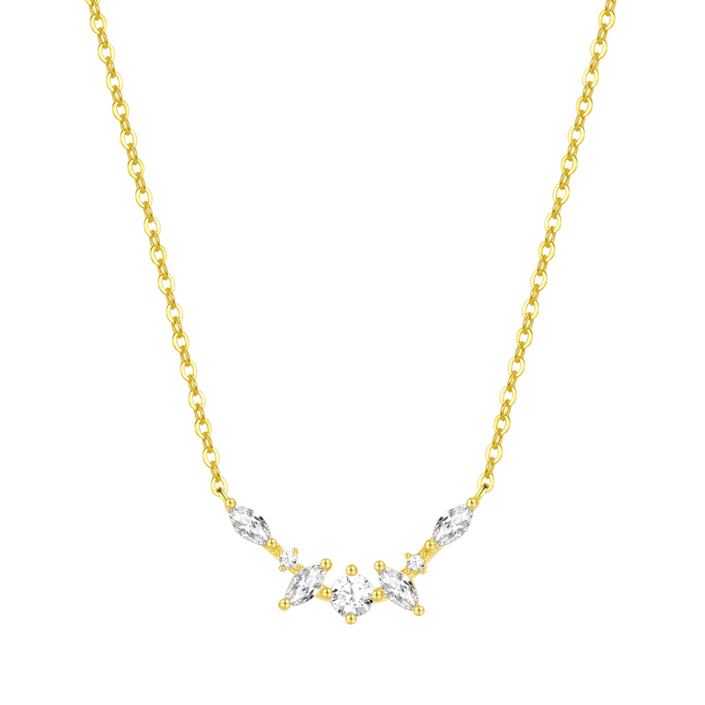 Gemstone Fireworks Necklace Sterling Silver Gold – Hey Happiness