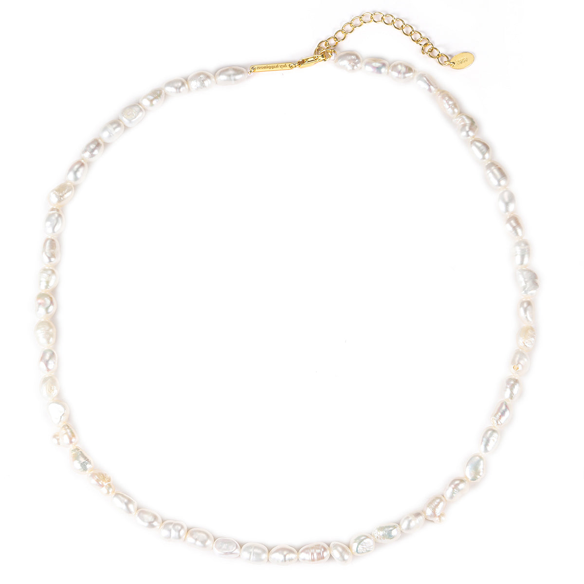 Grace Pearl Necklace Sterling Silver Gold – Hey Happiness