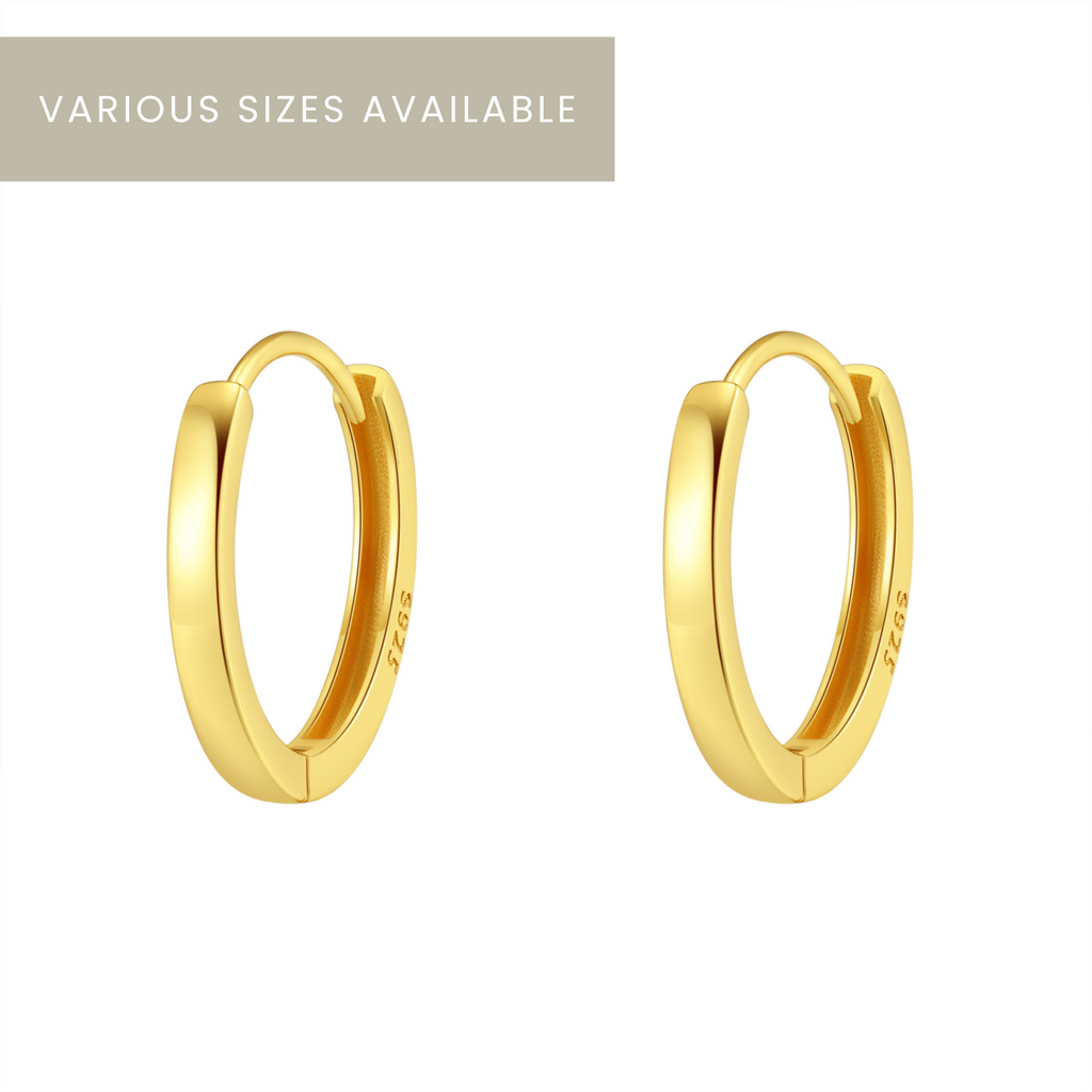 Classic Band Hoop Earrings Sterling Silver – Hey Happiness