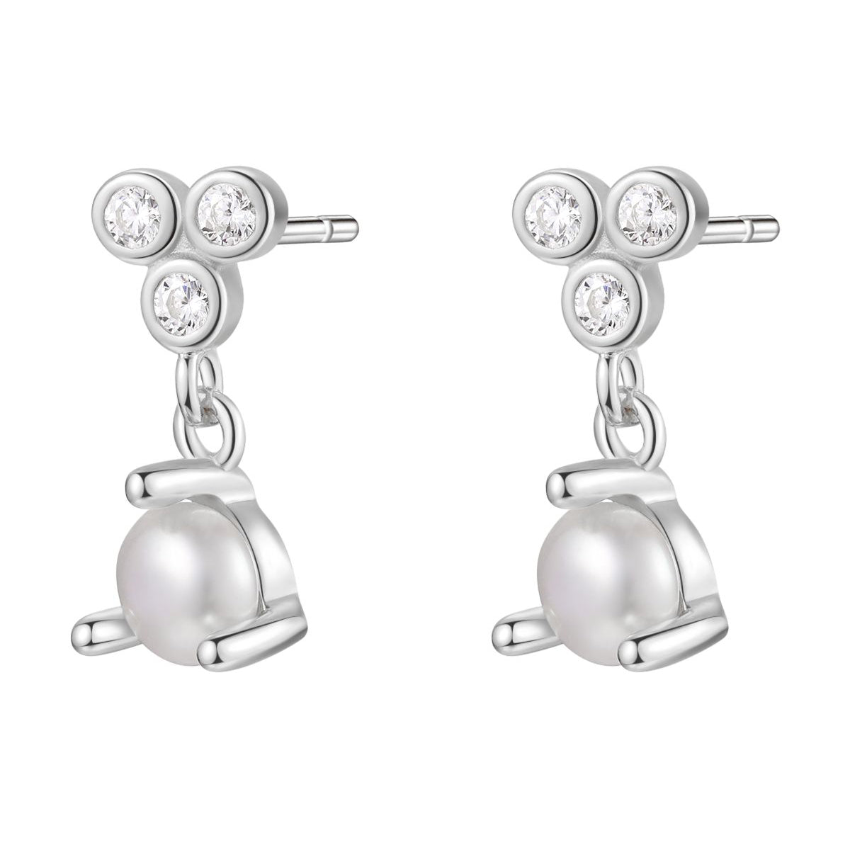 Nest Pearl Stud Earrings Sterling Silver – Hey Happiness