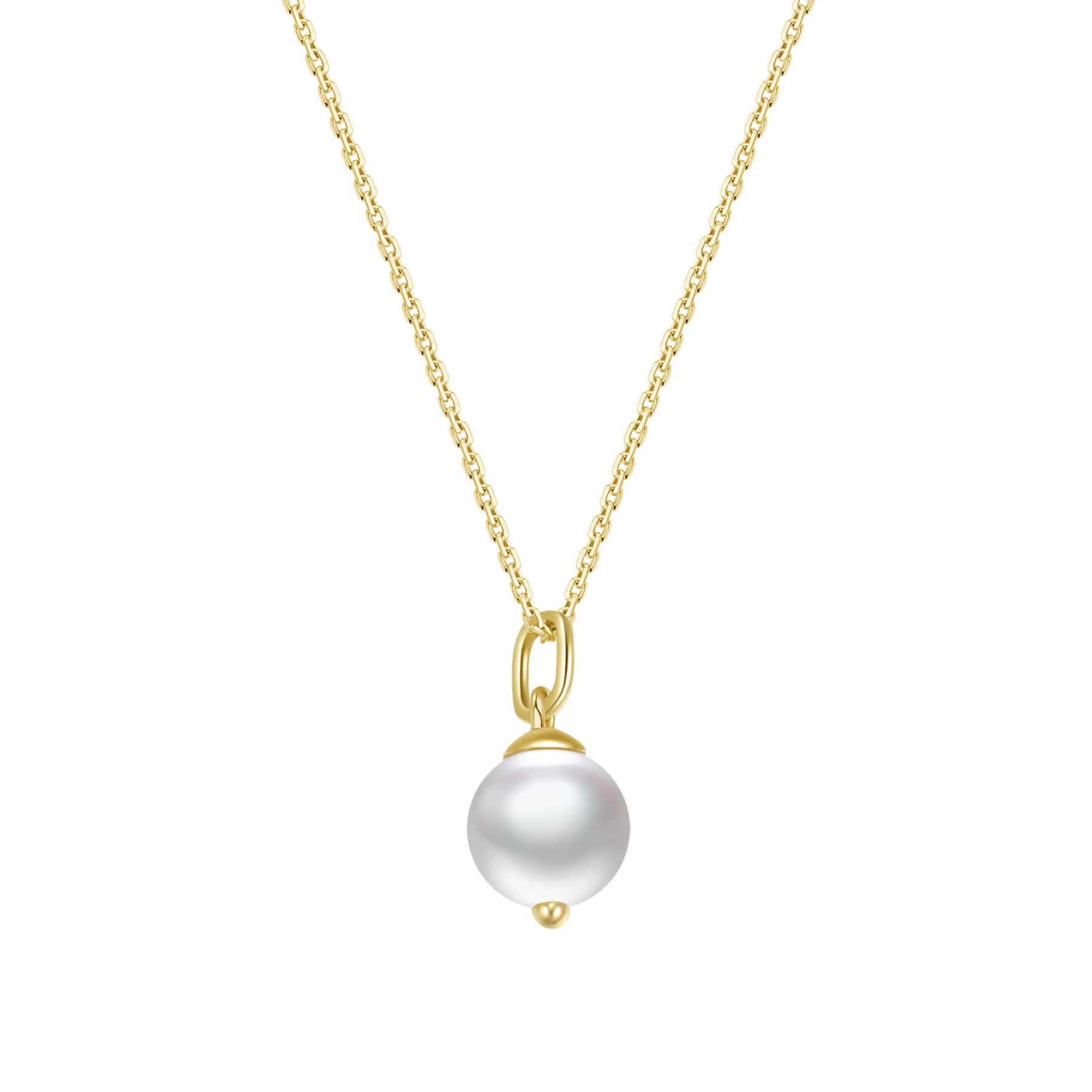 New Beginnings Pearl Pendant Necklace 14K Gold – Hey Happiness