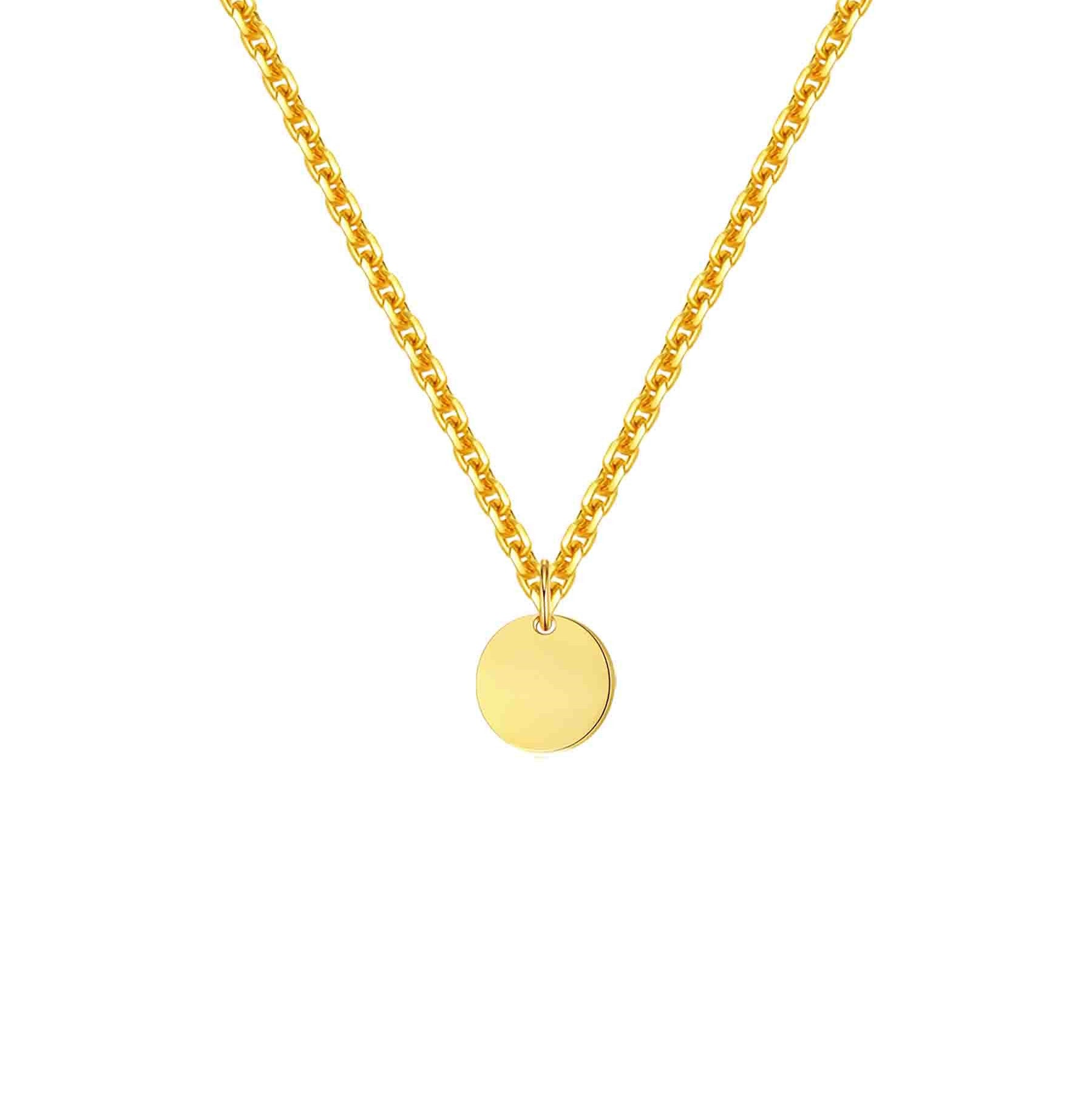 Ovala Pendant Necklace 14K – Hey Happiness