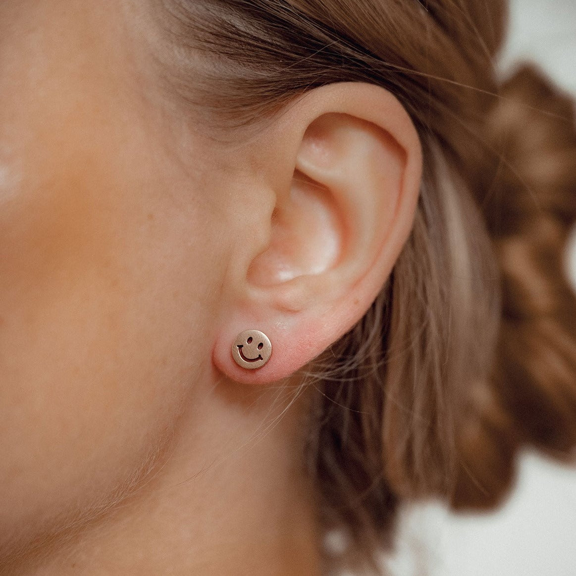 Smiley Face Stud Earrings – Hey Happiness