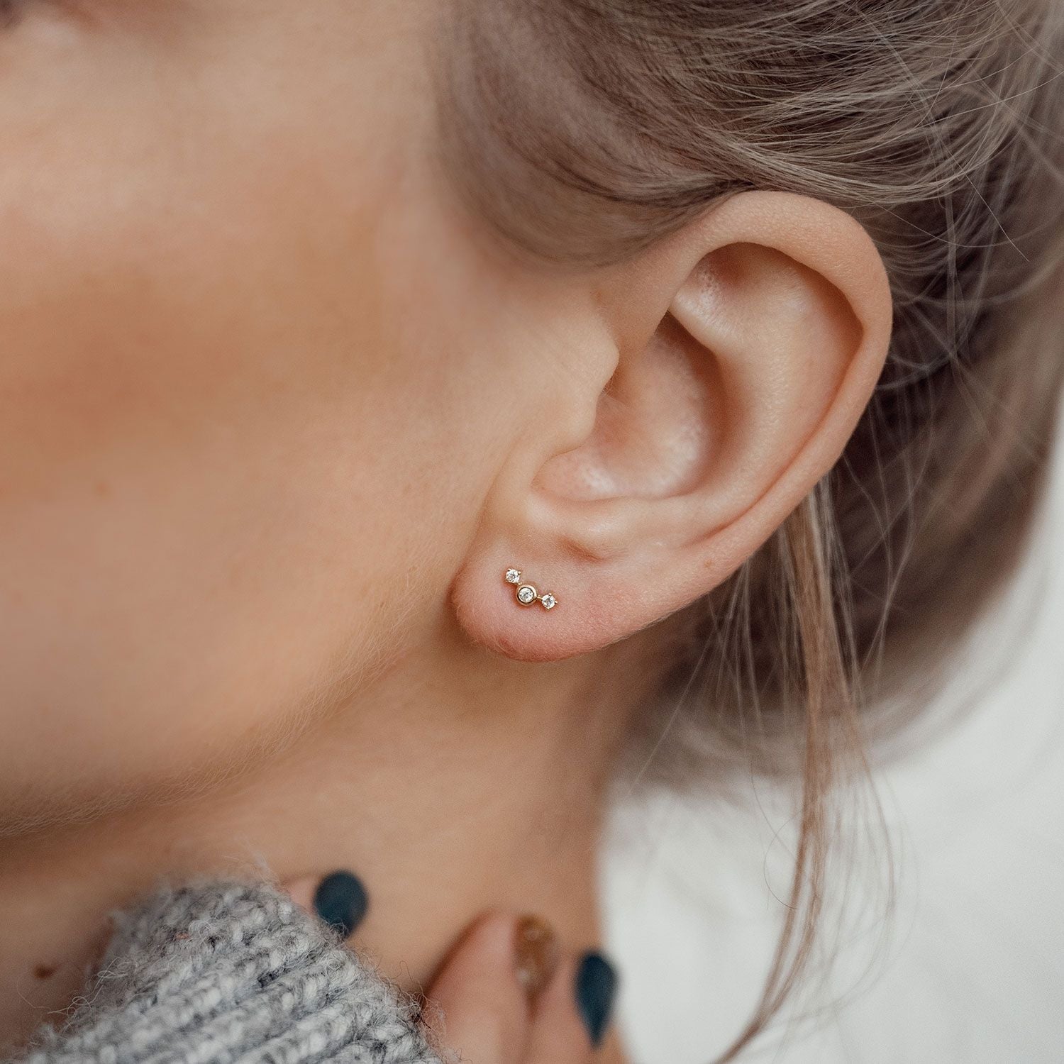 Bond Earring Set Solid Gold – Hey Happiness