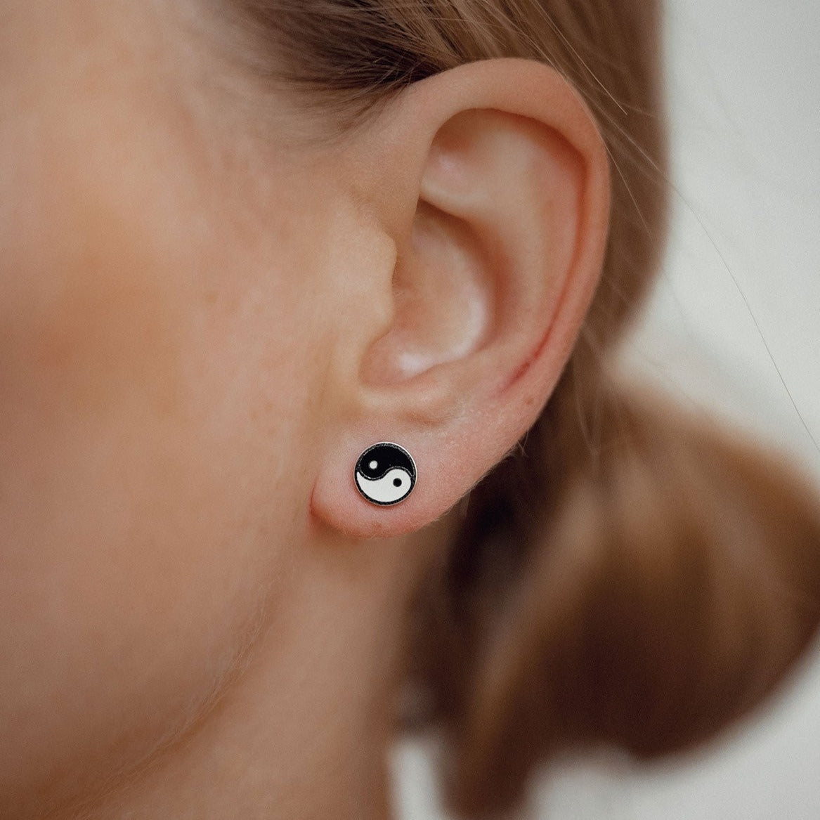 Yin Yang Stud Earrings – Hey Happiness